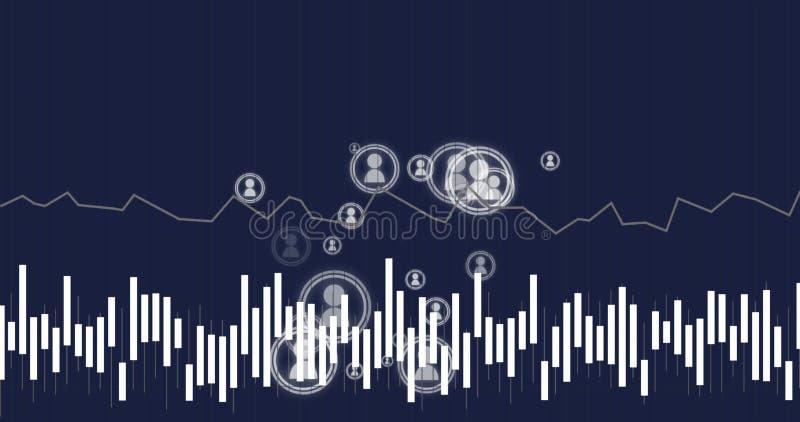Animation of Multiple Graphs and Looping Profile Icon in Circles ...