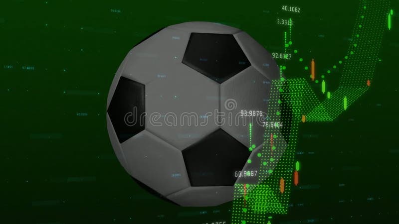 Animation of Multiple Graphs and Numbers with Soccer Ball Rotating on ...