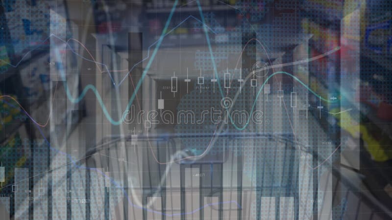 Animation of Multiple Graphs and Squares Forming Map Over Empty ...