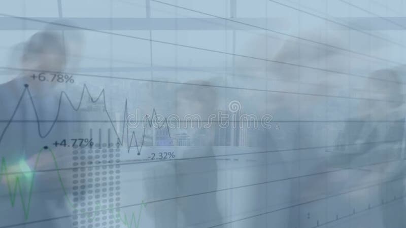 Animation of Multiple Graphs, Time-lapse of People Walking Against ...