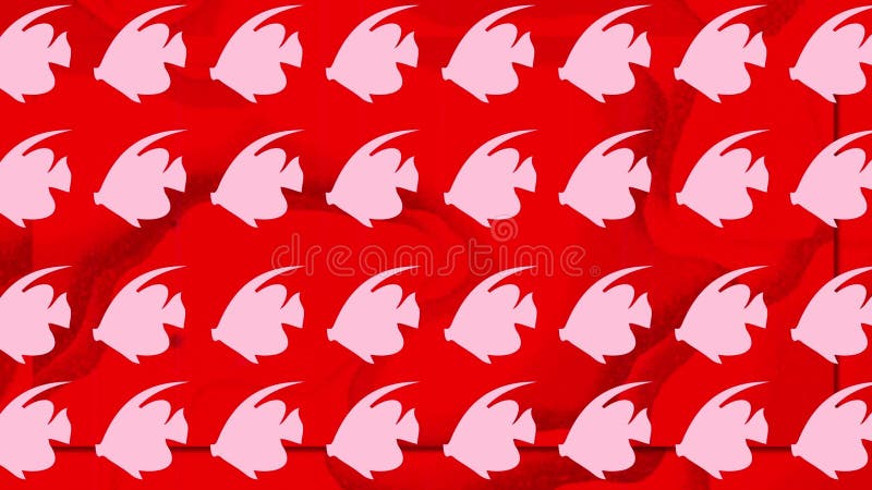 Animation of Multiple Pink Fish Over Colorful Background Stock Video ...