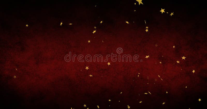 Animation of Multiple Stars Floating on Red Background Stock Video ...