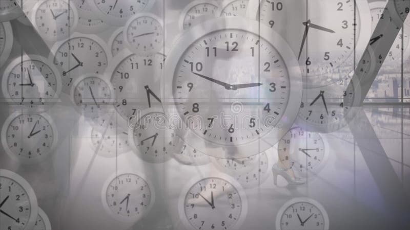 Animation of Stock Market Over Diverse People Walking on Street Stock ...