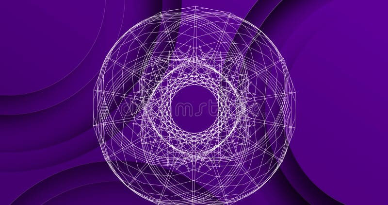 Animation of Multiple White Circles Pulsating on Seamless Loop on ...