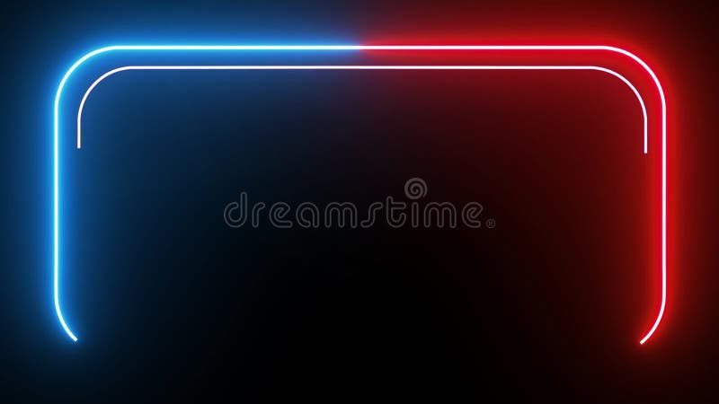 Abstract Red Spectrum Animation Glow Fluorescent Light Stock Footage ...