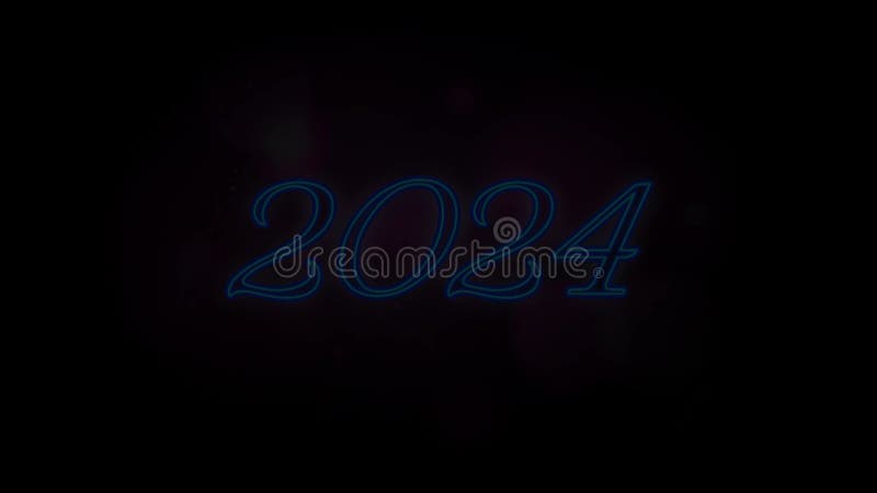 Animation of 2024 Text Effect. 2024 Text Effect Typography Stock ...