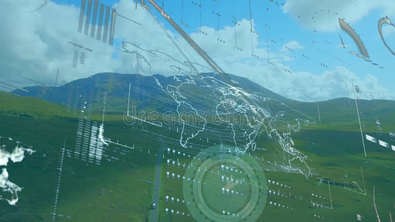 Animation of Neon Ticking Clock and Interface with Data Processing Over ... Animation of Neon Ticking Clock and Interface with Data Processing Over ...
