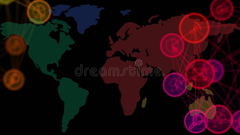 Network Connected Points with View on Pool Table Stock Video - Video of ...