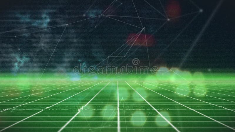 Animation Of Network Connecting Dots Grids On Playground With Bokeh