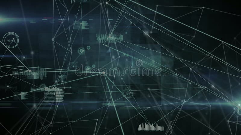 Animation of Network of Connections with Icons and Data Processing on ...