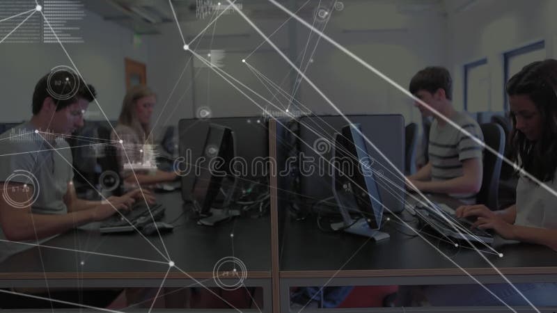 Animation of Network of Connections Over Diverse College Students Using ...