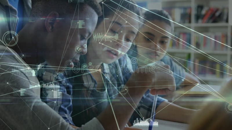 Animation of Network of Connections Over Diverse Group of Students ...