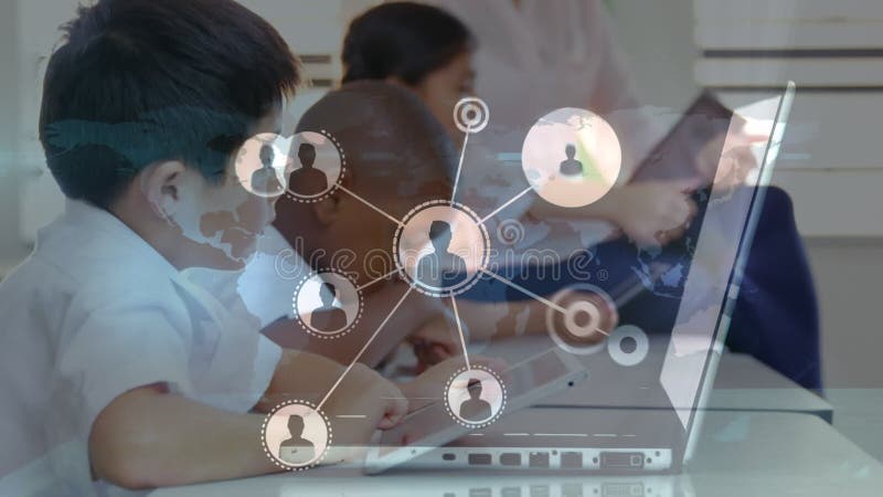 Animation of Network of Connections Over Diverse Group of Students ...