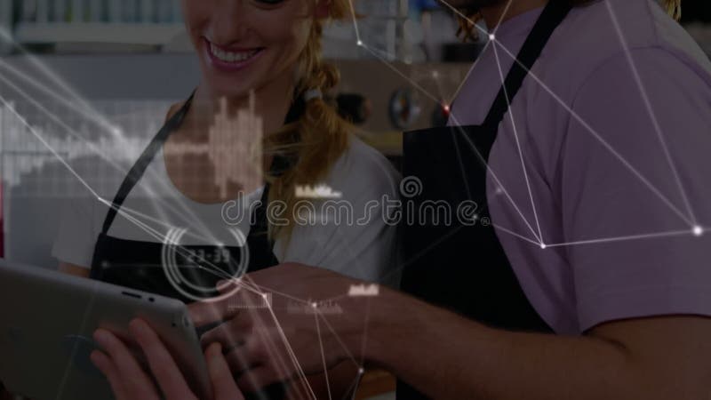 Animation of Network of Connections Over Diverse People Using Computer ...