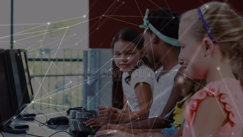 Animation of Network of Connections Over Diverse Pupils Using Computers ...