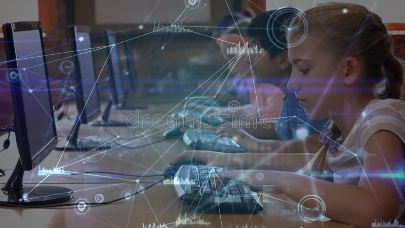 Animation of Network of Connections Over Diverse Pupils Using Computers ...