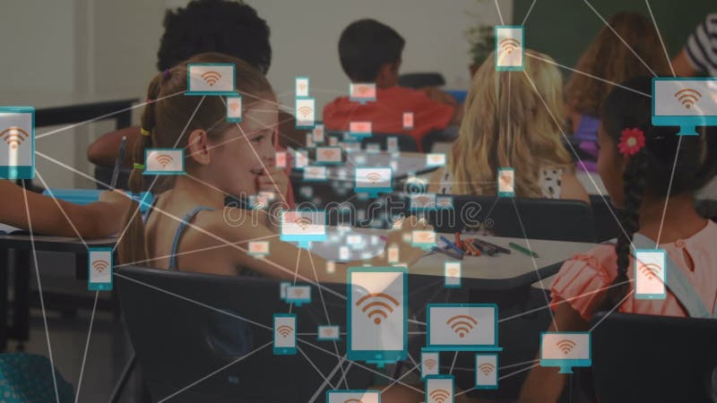 Animation of Network of Connections Over Diverse Schoolchildren ...