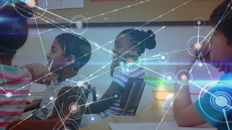 Animation of Network of Connections Over Diverse Schoolchildren ...