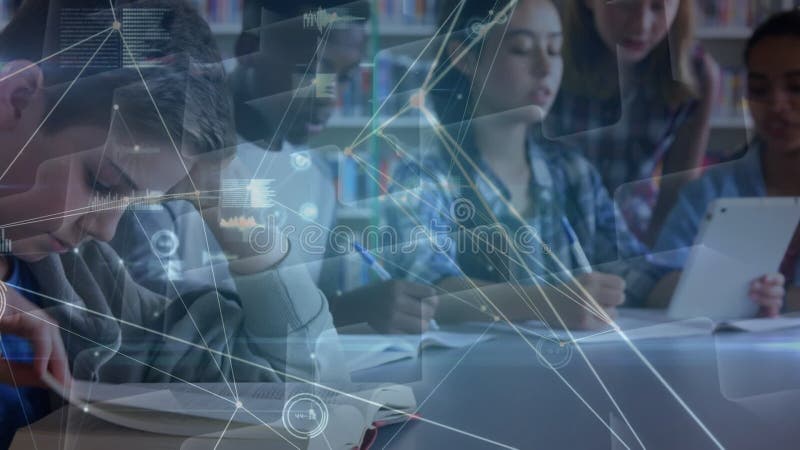 Animation of Network of Connections Over Diverse Students in the ...