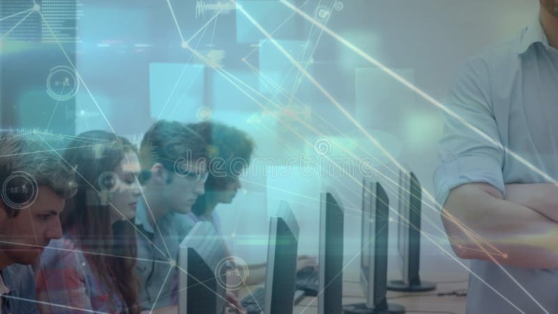 Animation of Network of Connections Over Diverse Students with ...