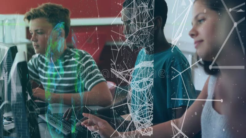 Animation of Network of Connections Over Group of Diverse Students ...