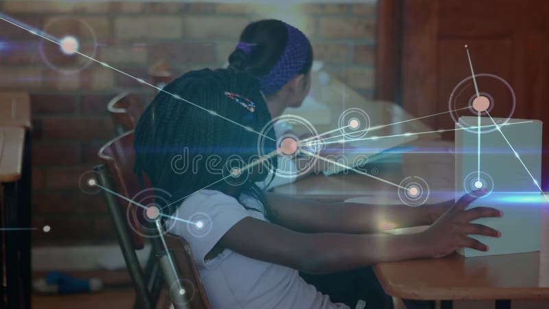 Animation of Network of Connections Over Happy Diverse Pupils Using ...