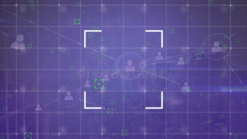 Animation of Network of Connections with People Icons Over Scope and ...