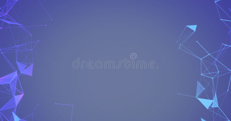 Animation of Network of Plexus Connections on Purple Background Stock ...