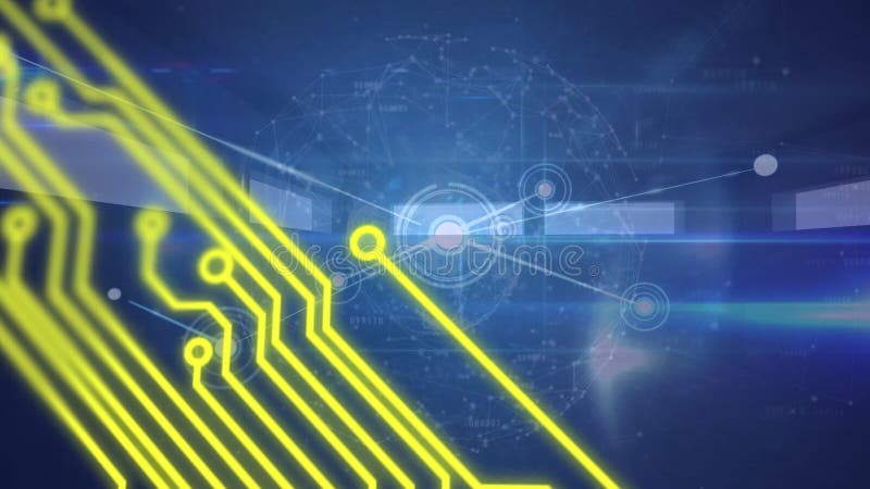 Animation of Networks of Connections Over Empty Building Stock Video ...