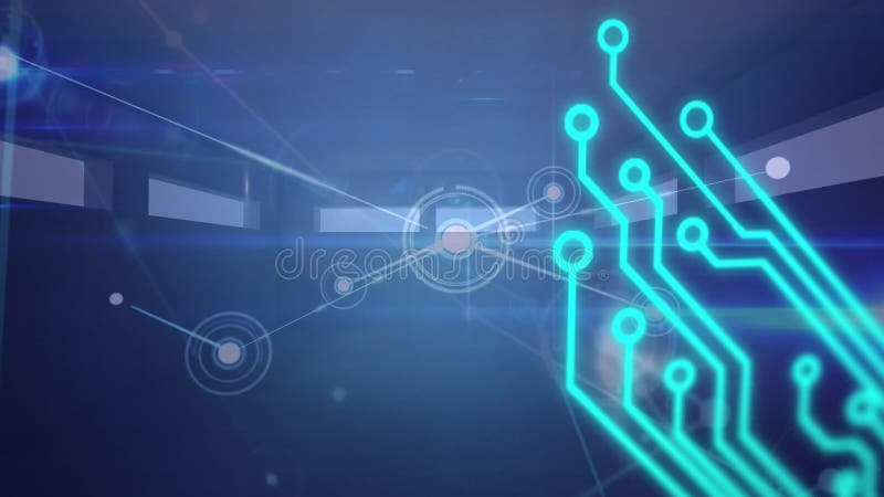 Animation of Networks of Connections Over Empty Building Stock Video ...