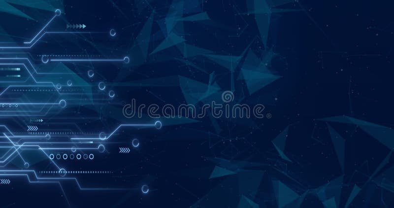 Animation of Networks, Data Processing Over Computer Circuit Board Stock Footage - Video of ...