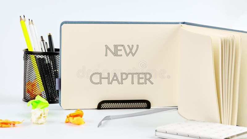 Animation of the NEW CHAPTER Text. Business Concept Stock Video - Video ...
