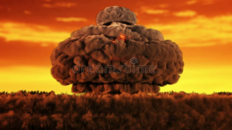 Animation of a Nuclear Blast Version 2 Stock Video - Video of detonate ...