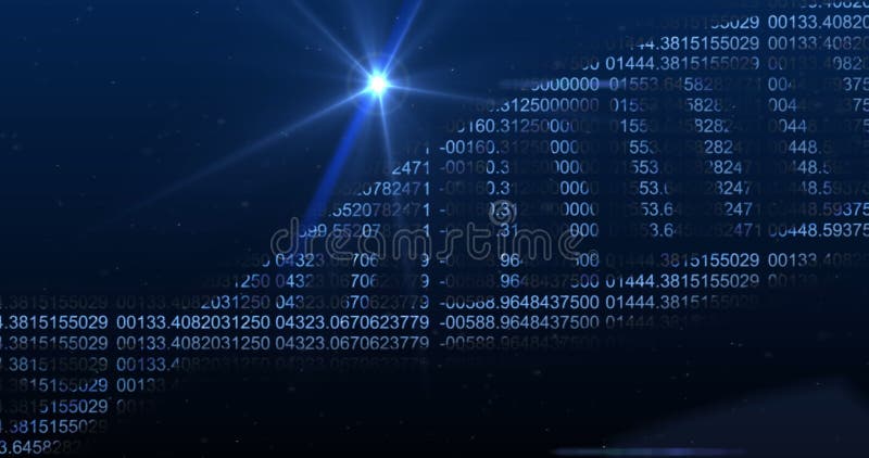 Animation of Numbers Changing and Forming Dna Helix Rotating with Lens ...