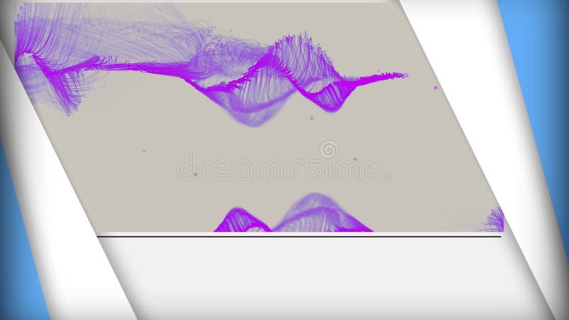 Animation of Opening Frame Over Violet Wave on Beige Background Stock ...
