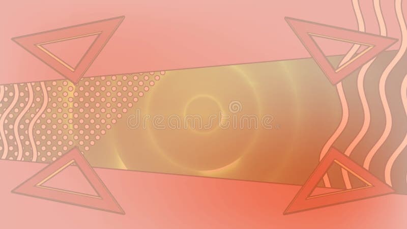 Animation of Orange Gradient with Abstract Shapes in Background Stock ...