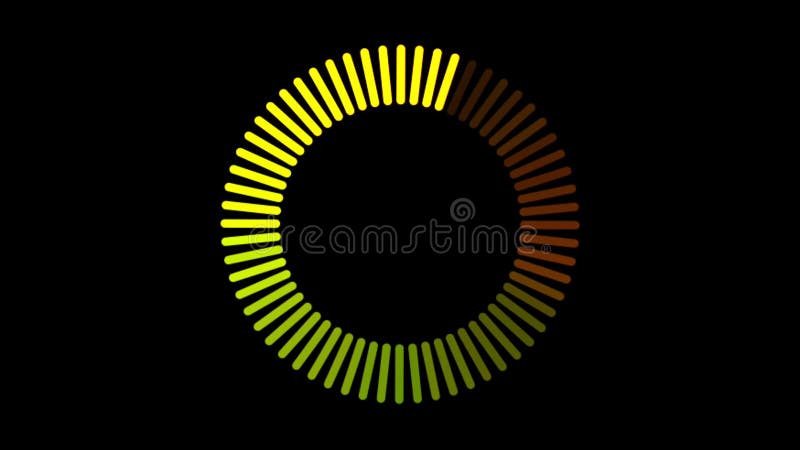 Orange Loading Pattern Circle Waiting Animation on Green Screen 4 Stock ...