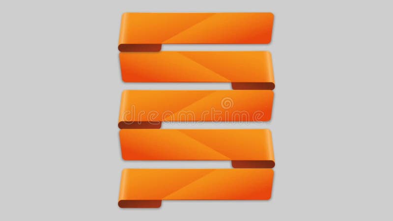 Animation Red Space Bar 4 Step for Infographic Timeline Template on ...