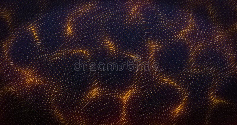 Animation of Orange Wave Pattern on Seamless Loop Stock Footage - Video ...