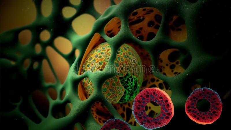 Animation - Osteoporosis Human Bone Spongy Texture Stock Footage ...