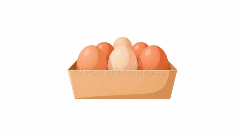 Animation Pack of Chicken Eggs Isolated on White Background Stock Video ...