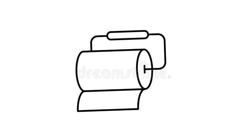 Animation of a Paper Towel Roll Stock Footage - Video of soft, towel ...