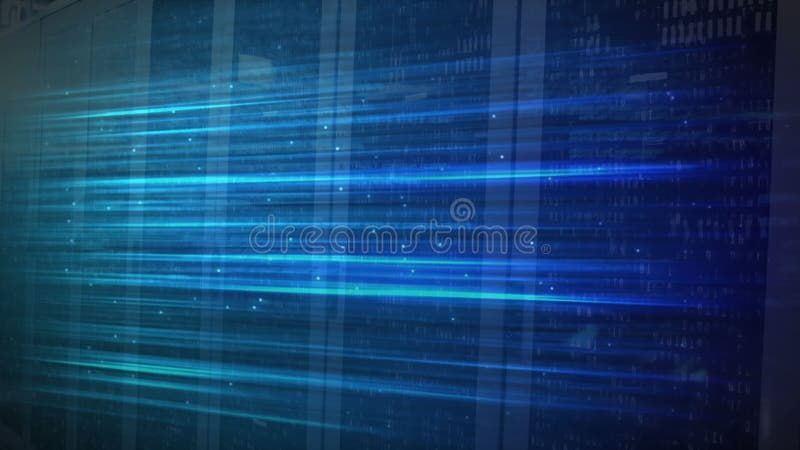 Animation of Particles, Abstract Pattern, Computer Language Over Server ...