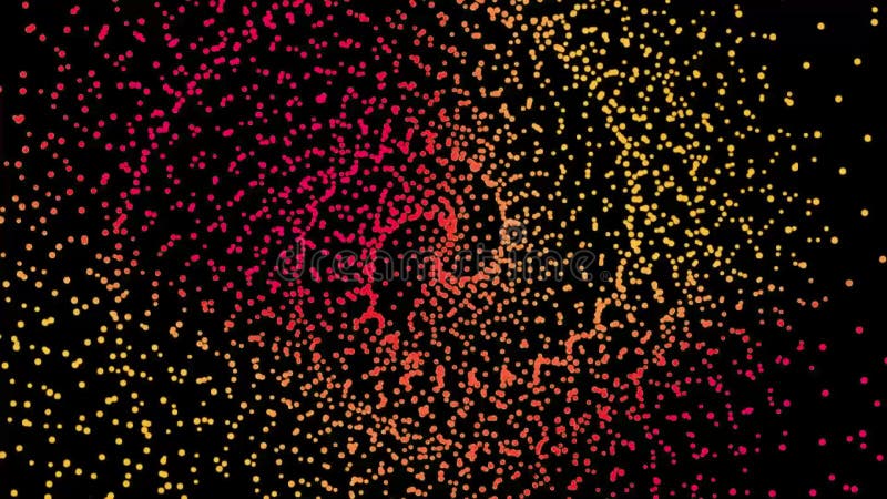 Abstract Particles Tunnel Loop Background Animation, Concept of Technology & Communication Stock ...