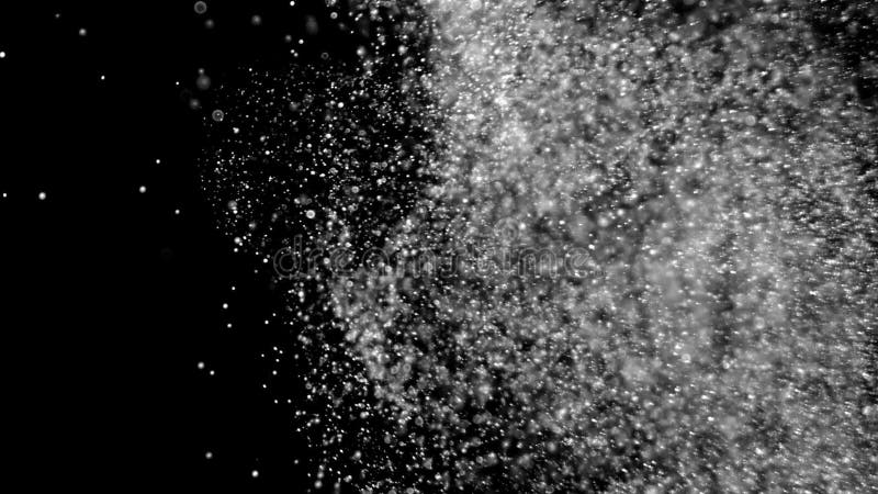 Animation of Particles in Motion in the Form of Fine Dust Round Shape ...