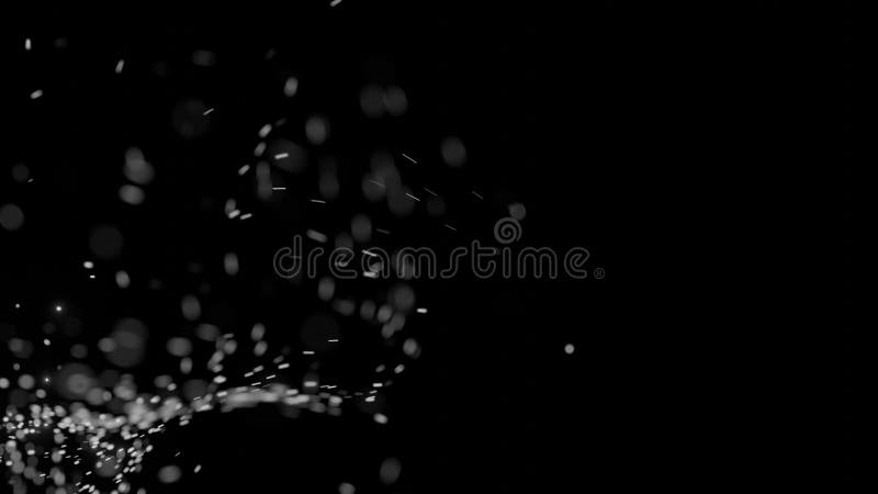 Animation of Particles Moving from the Bottom Left of the Frame ...