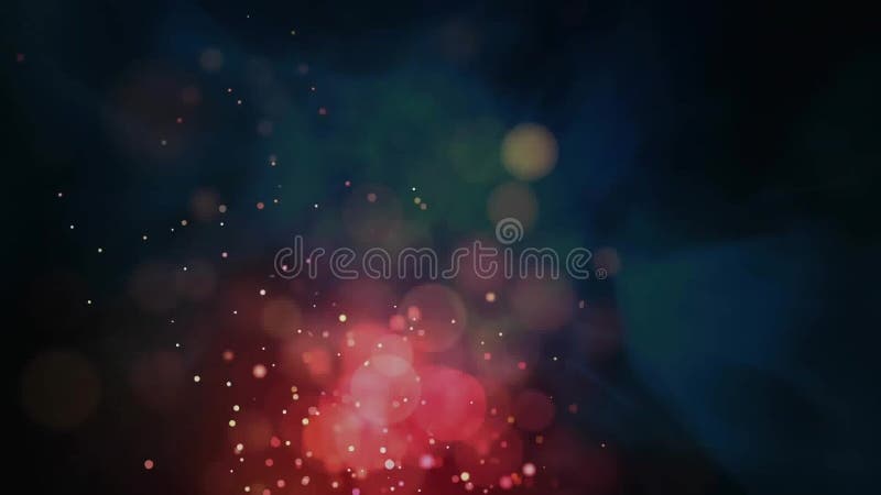 Animation of Particles Popping Out of Fire Pattern Over Black ...