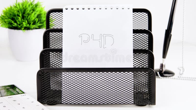 Animation of PHD Text. Discover Innovative Ways To Organize Workspace ...