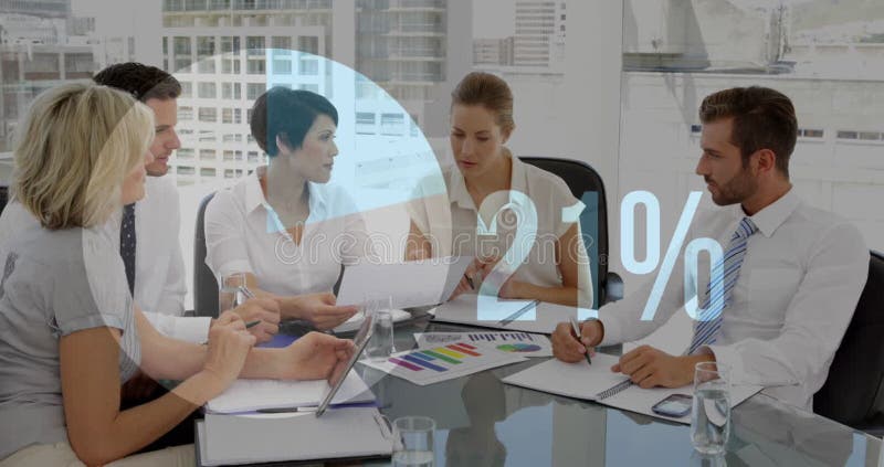 Animation of Pie Chart, Increasing Numbers and Percentile Over Diverse ...