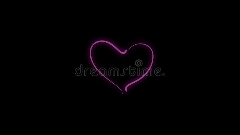 Animation of Red Heart Beating with Light Blinking, Design Elements for ...
